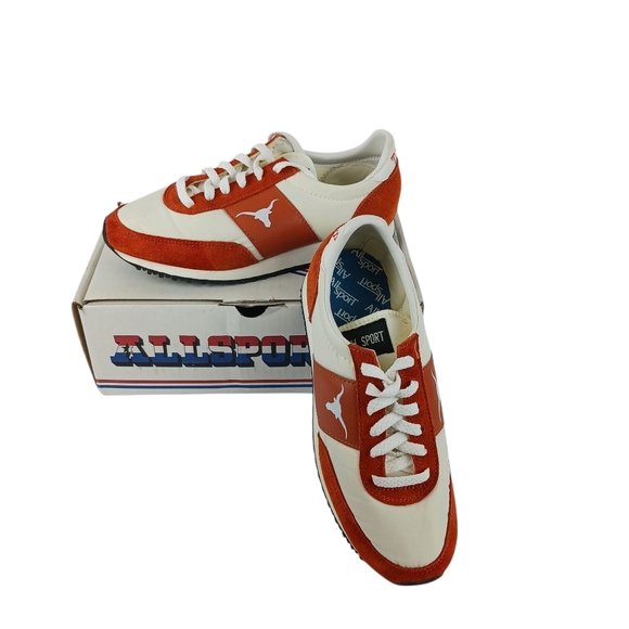 Allsport | Shoes | Vtg 8s Texas Longhorn Athletic Shoes Tailgating Size ...